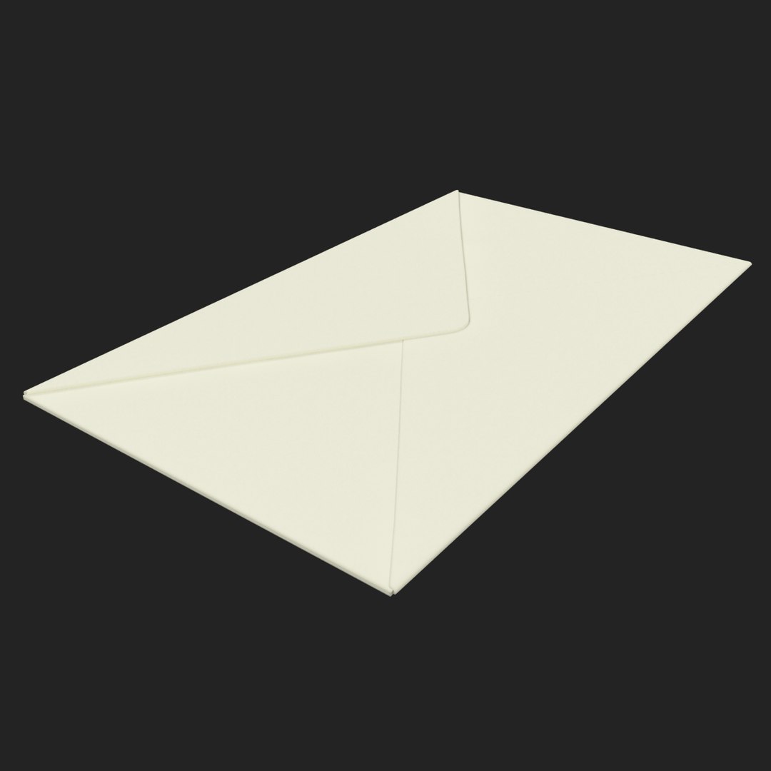 Postal Envelope Model - TurboSquid 1159724
