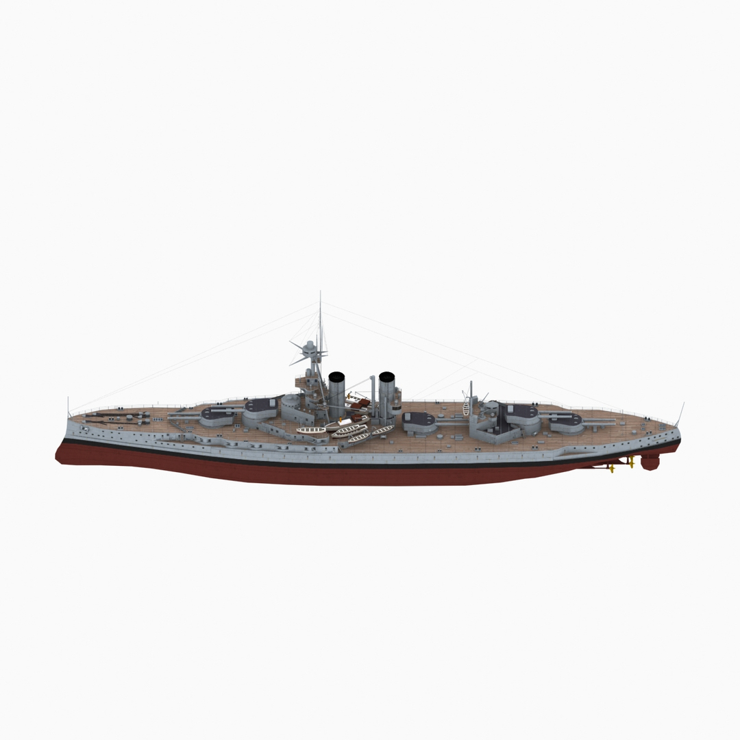 3D Battleship Iron Duke Class | 1143368 | TurboSquid