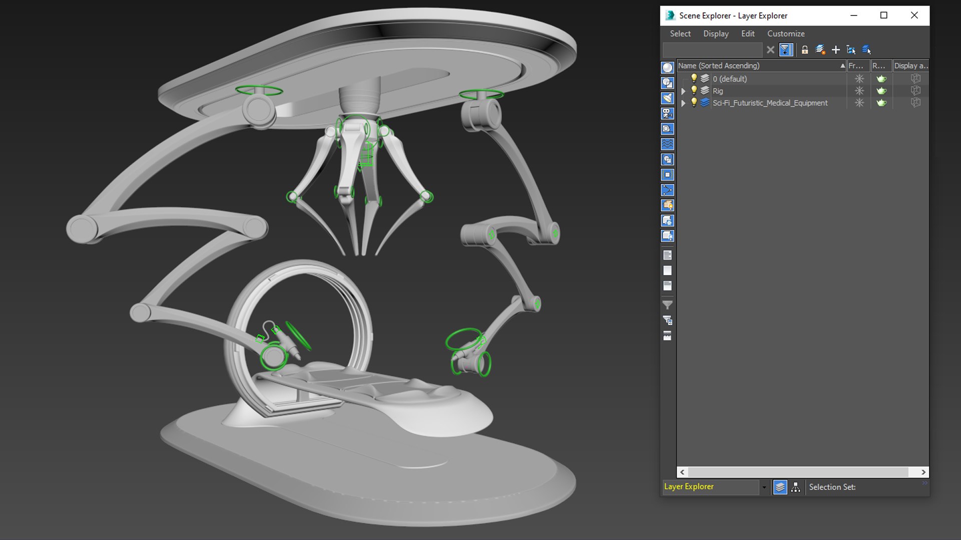 3D sci-fi futuristic medical equipment - TurboSquid 1629033