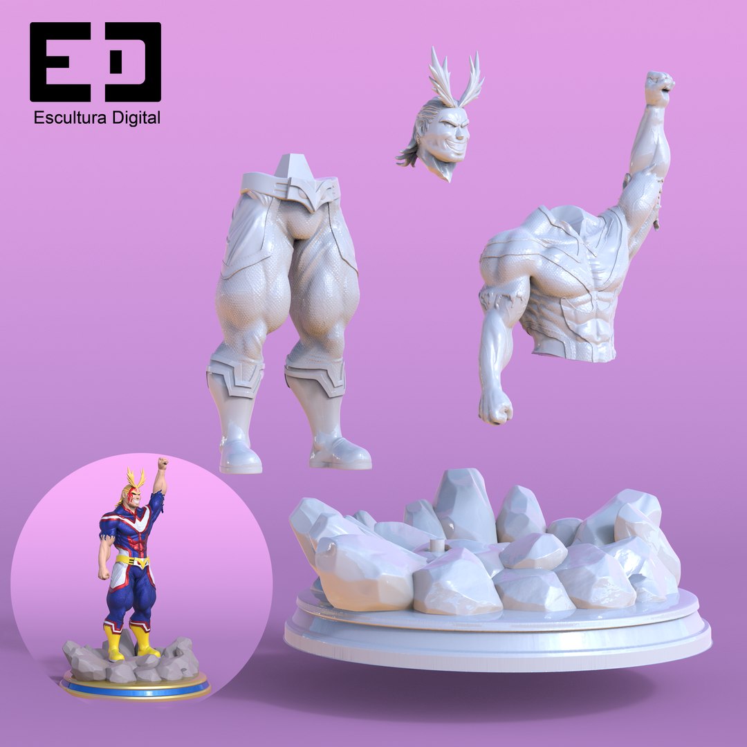 All Might 3D Model - TurboSquid 2355127