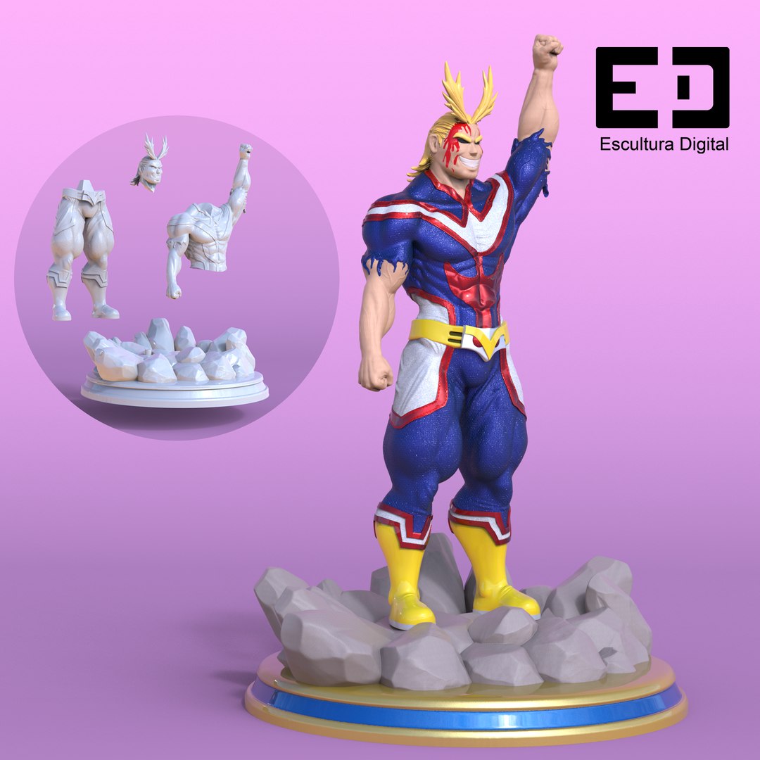 All Might 3D Model - TurboSquid 2355127