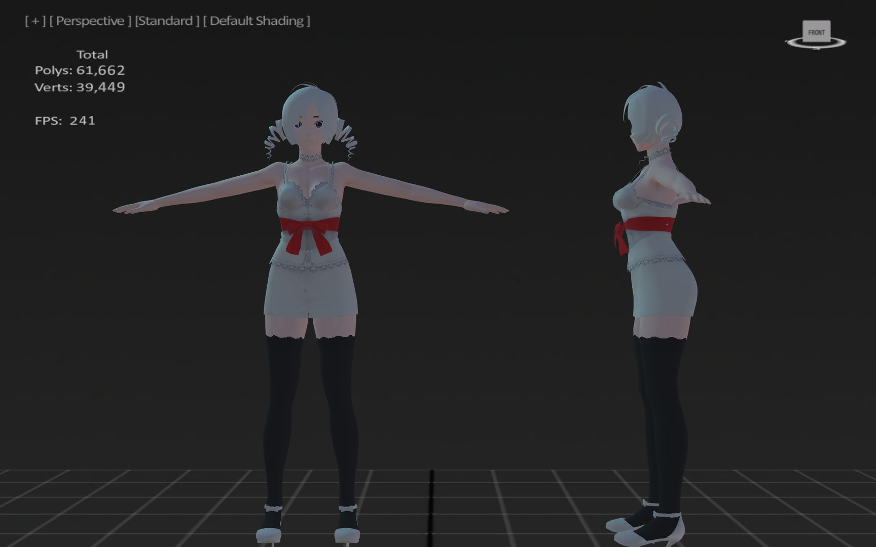 3D 3DsMax Biped Model PS3 Gmae Cathrine Cosplay Model - TurboSquid 2273940
