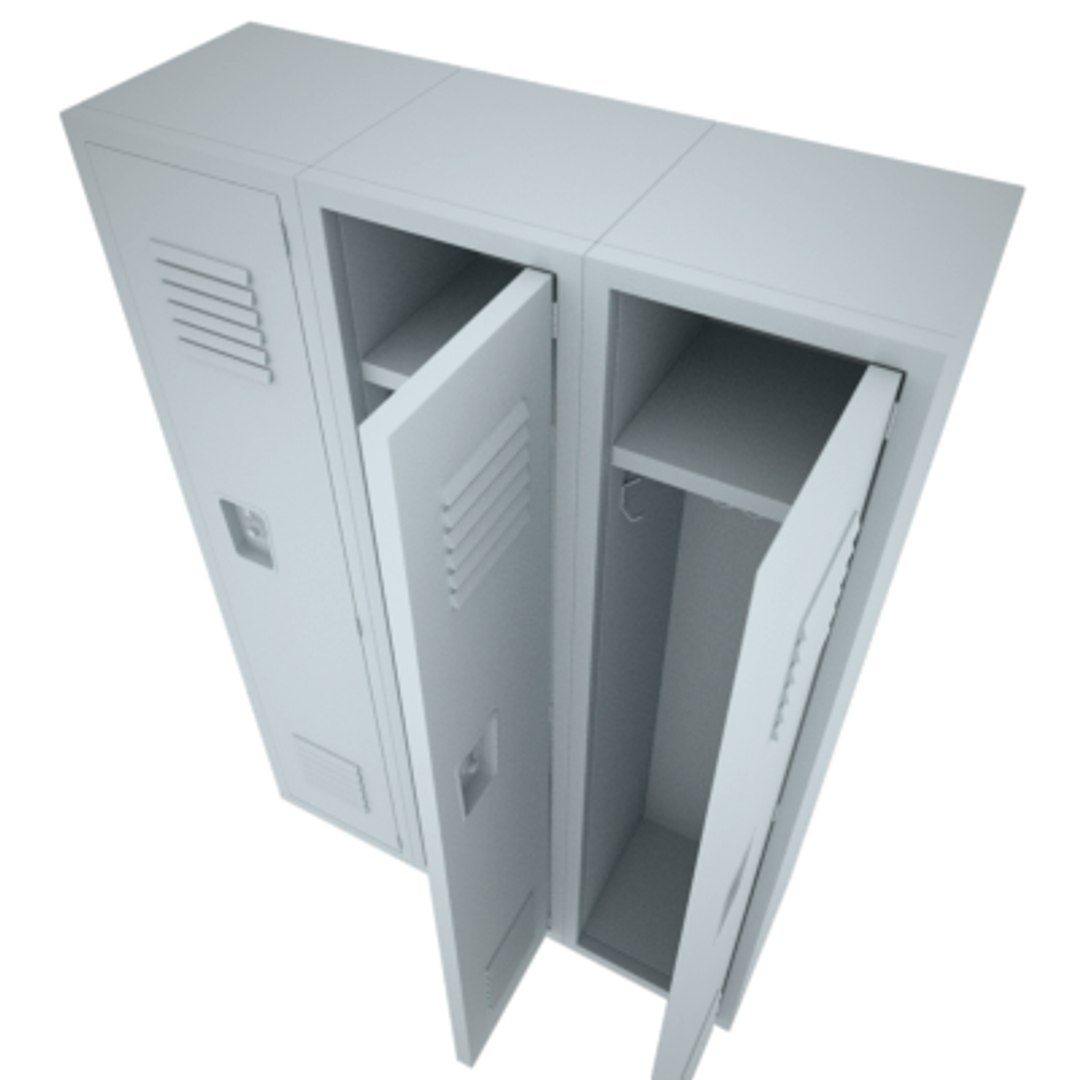 modern locker 3d max