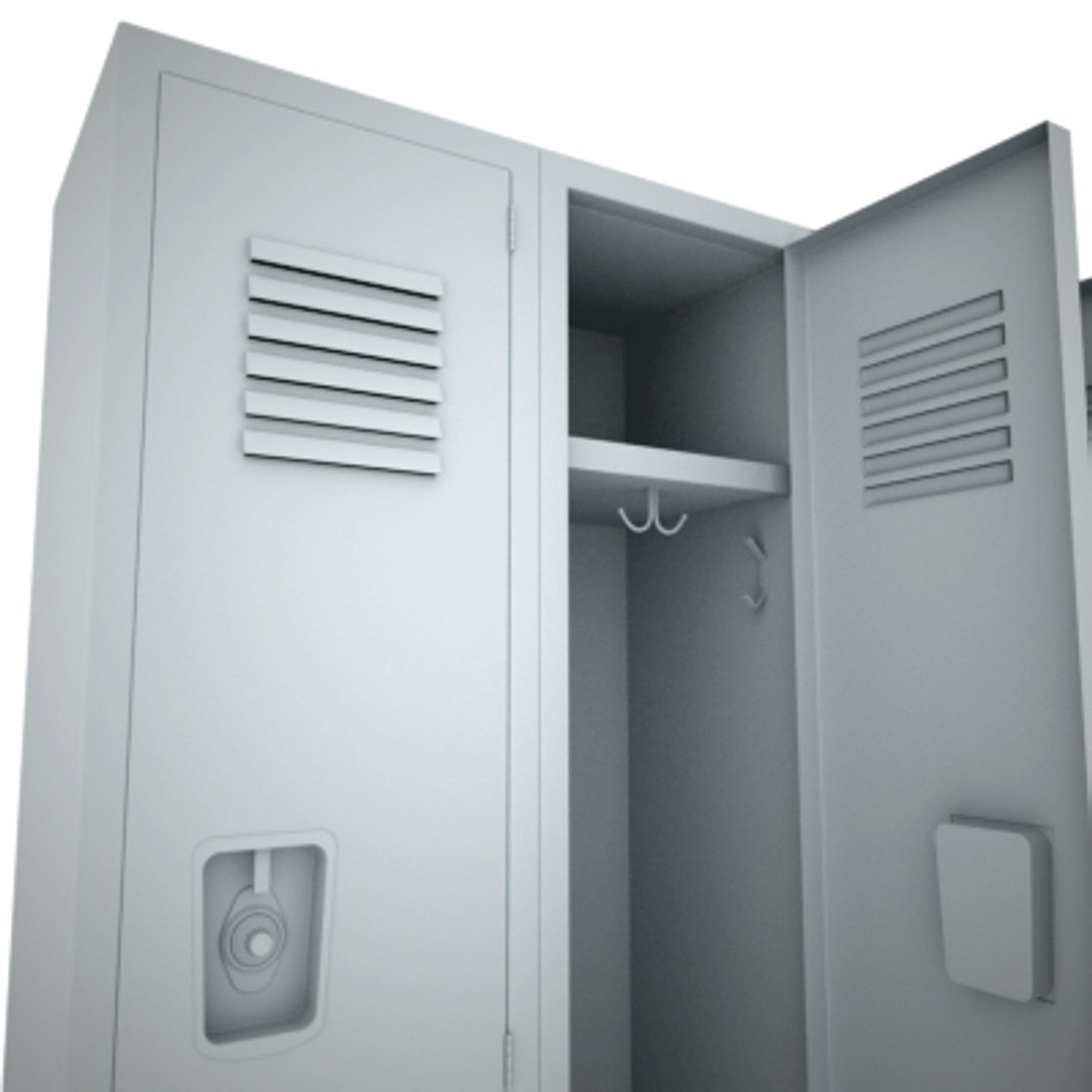 modern locker 3d max