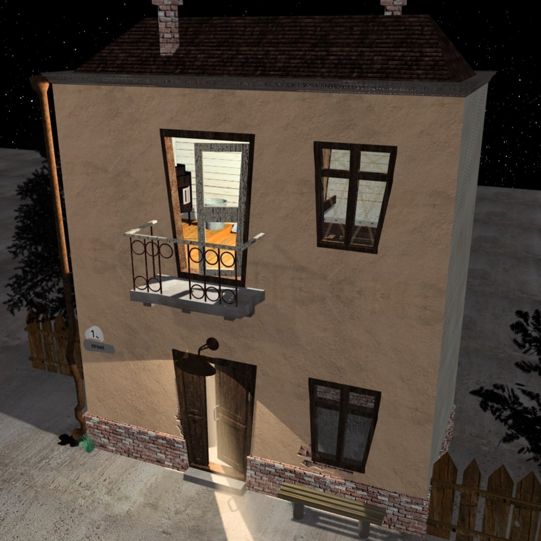3d Old House Model