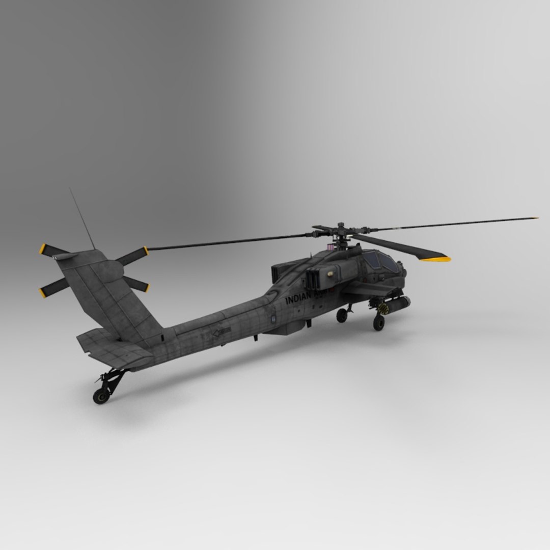 Apachehelicopter Modelled Max