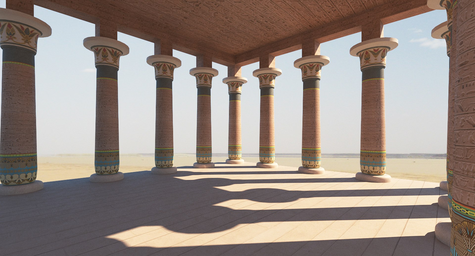 Ancient Egyptian Building 3D Model - TurboSquid 1252948