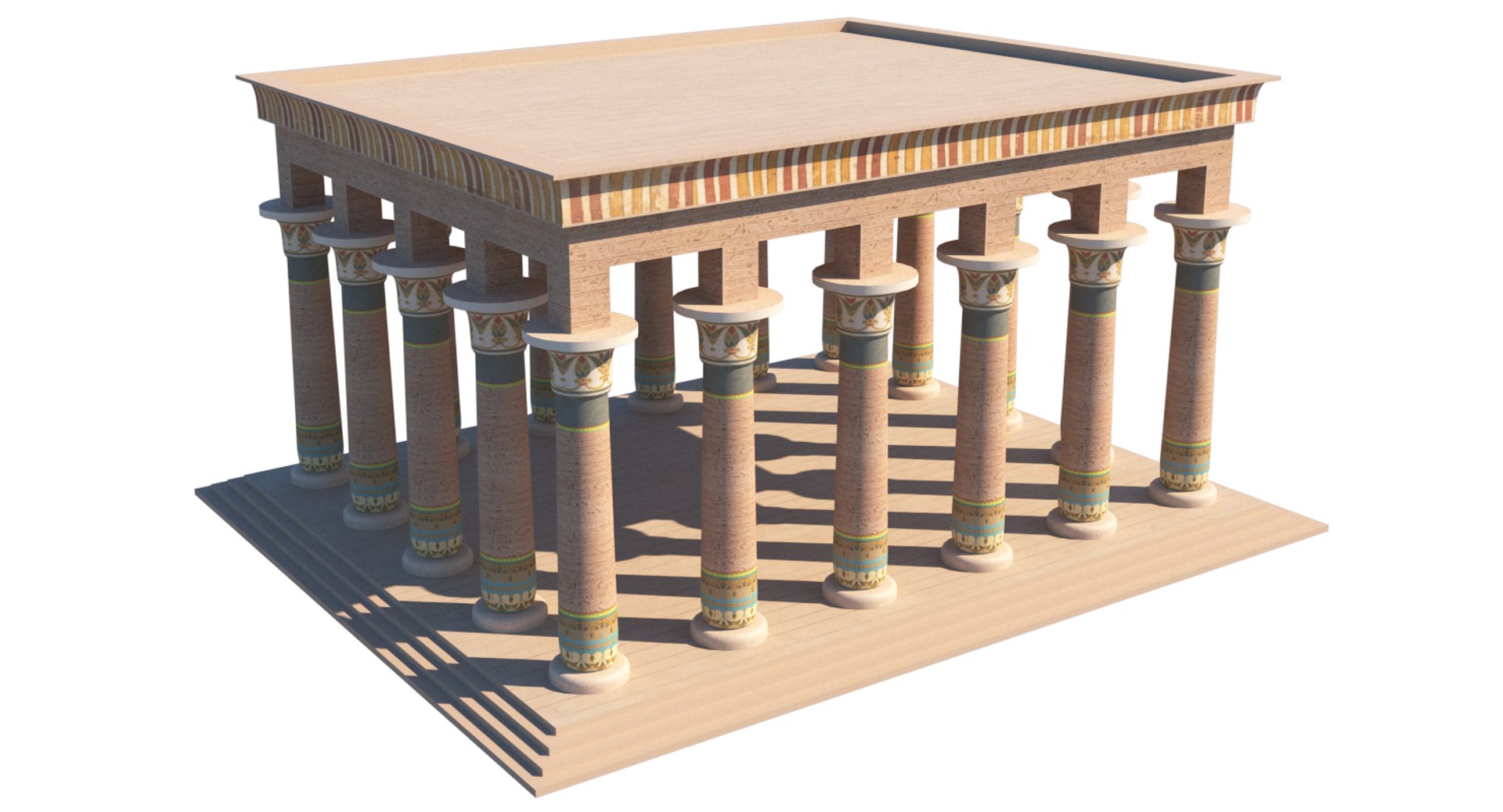 Ancient Egyptian Building 3D Model - TurboSquid 1252948