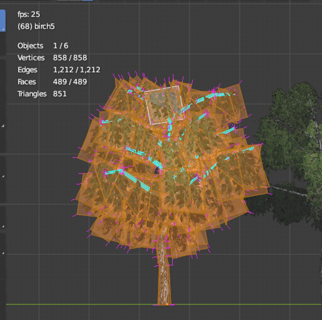 Birch Tree PBR Low-poly Game Ready 3D Model - TurboSquid 1962371