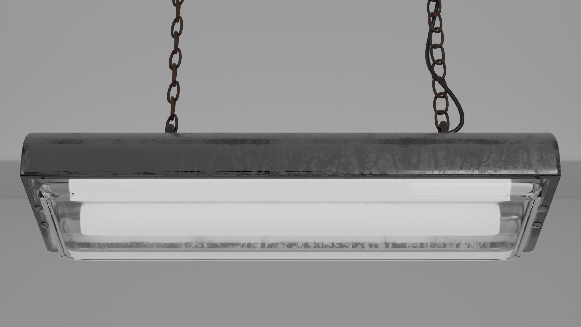 3D Hanging Fluorescent Light - TurboSquid 2391449