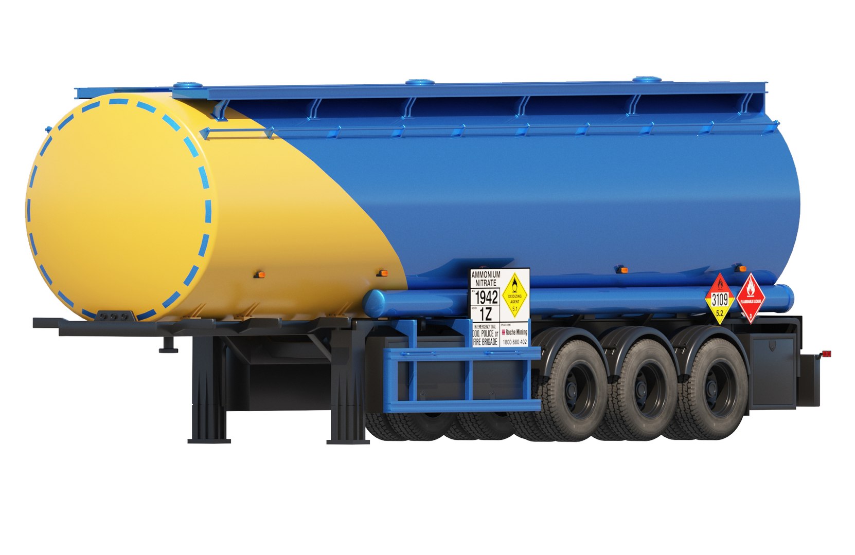 Petrol Tanker 3D Model - TurboSquid 1961735