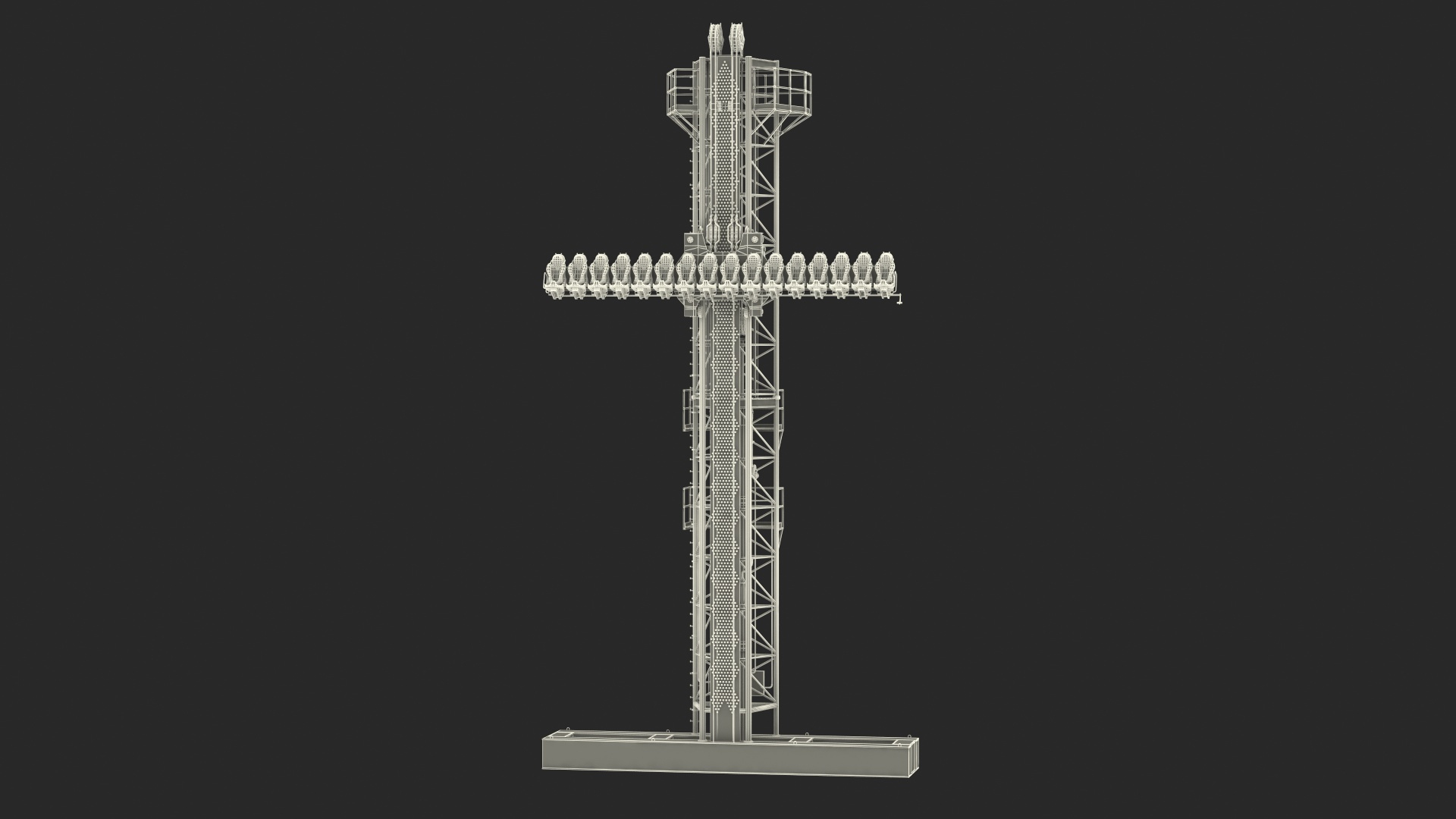 3D Drop Tower Ride - TurboSquid 1872792