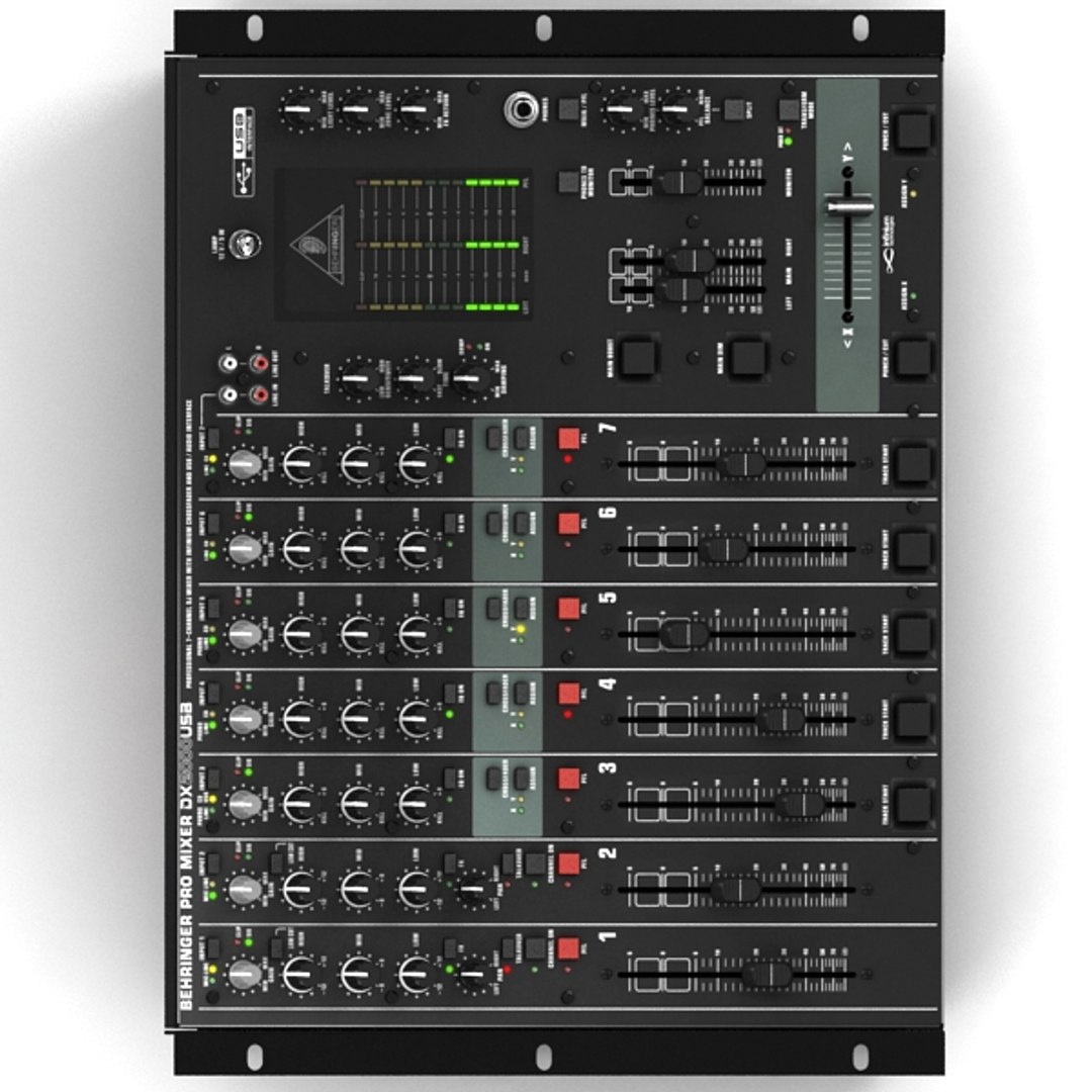 3d Behringer Dx 2000 Dj Mixer Model