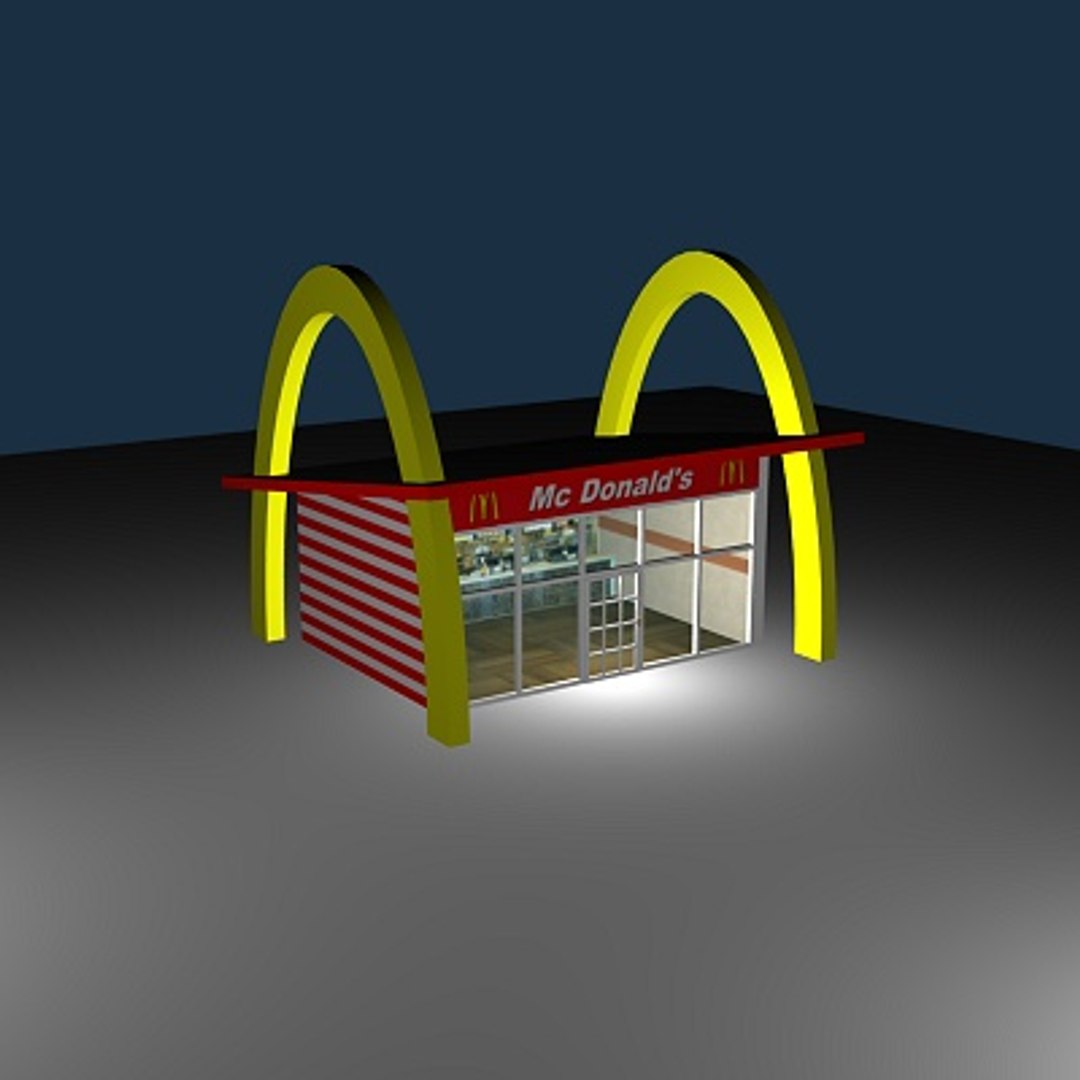 3d Model Of Mc Donald
