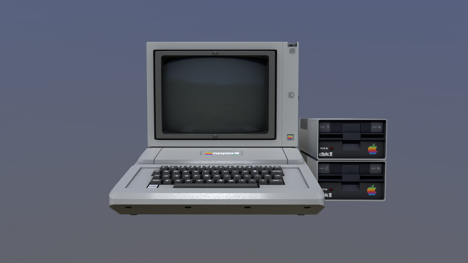 3D Apple 2 Computer Model - TurboSquid 2288960