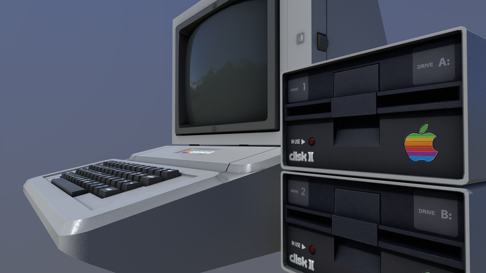 3D Apple 2 Computer Model - TurboSquid 2288960