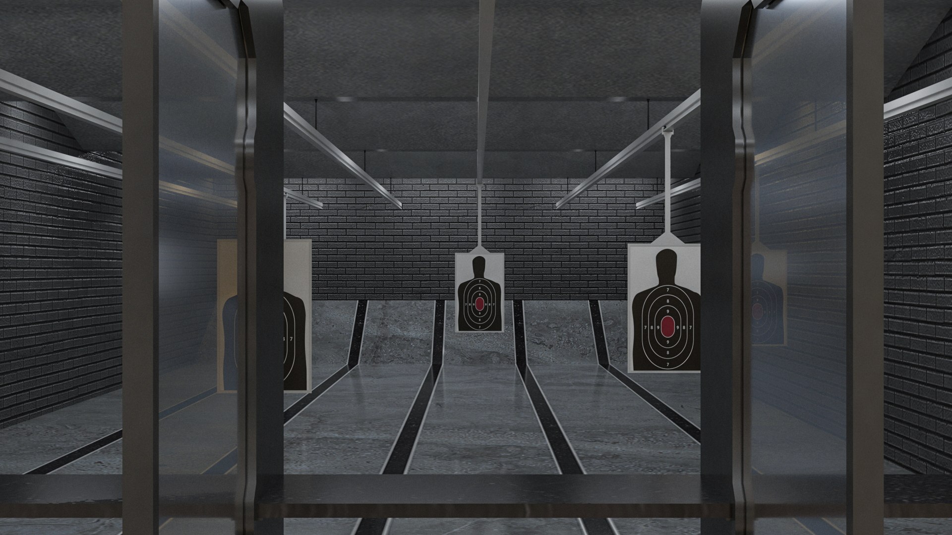 Interior Scene Shooting Range 3D Model - TurboSquid 1478822