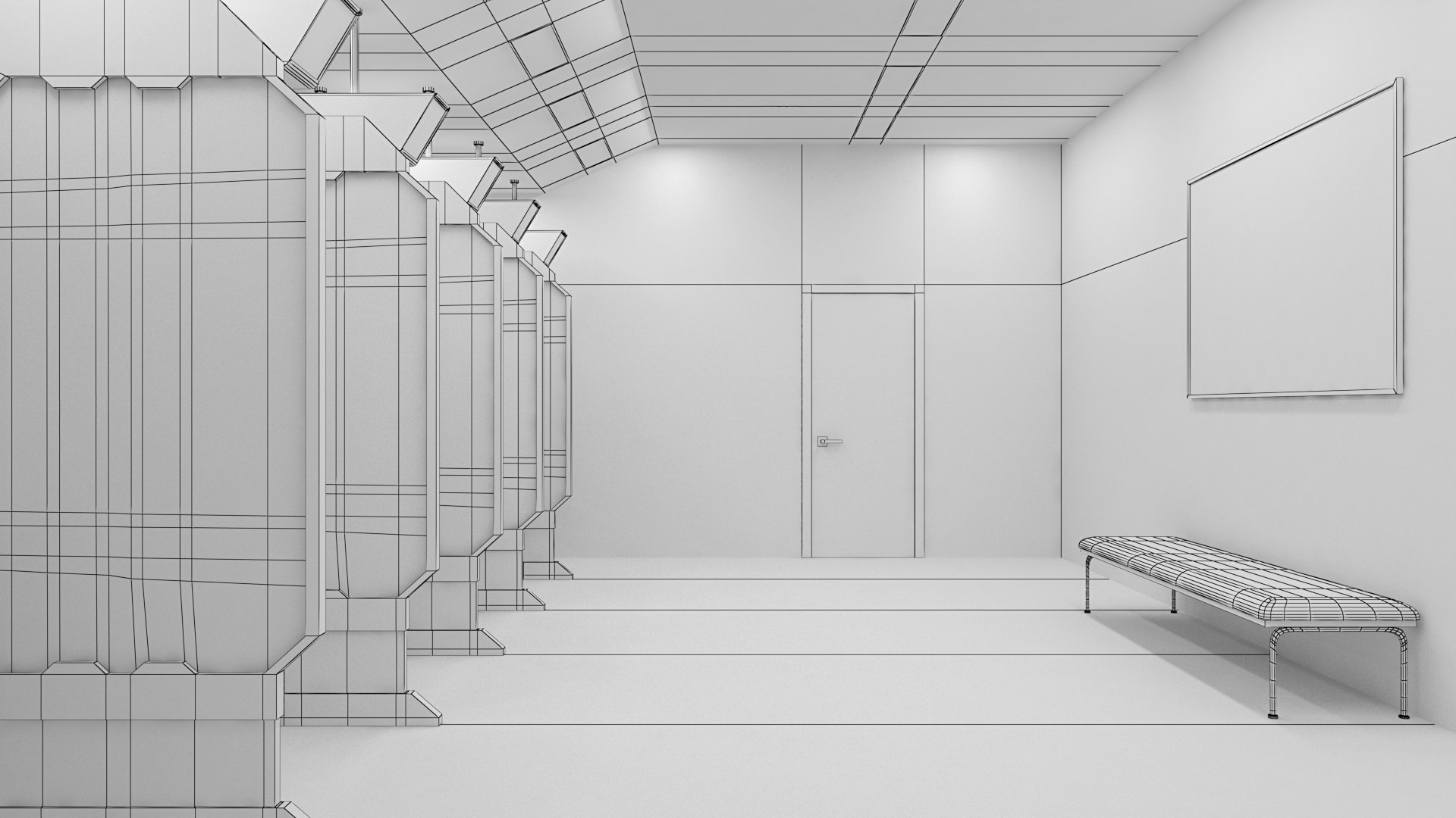 Interior Scene Shooting Range 3D Model - TurboSquid 1478822