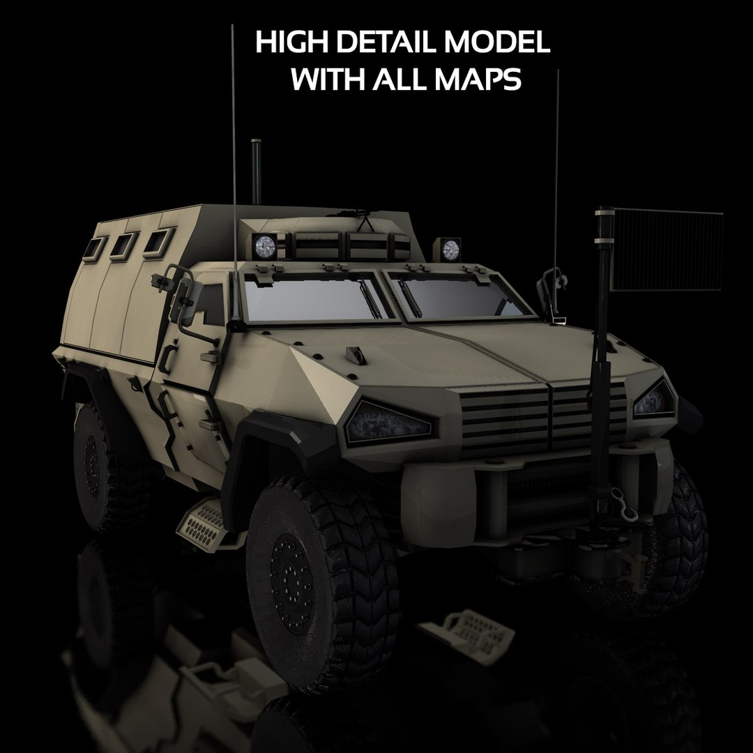 3d Model Mrap 2014 Vehicle Transportation