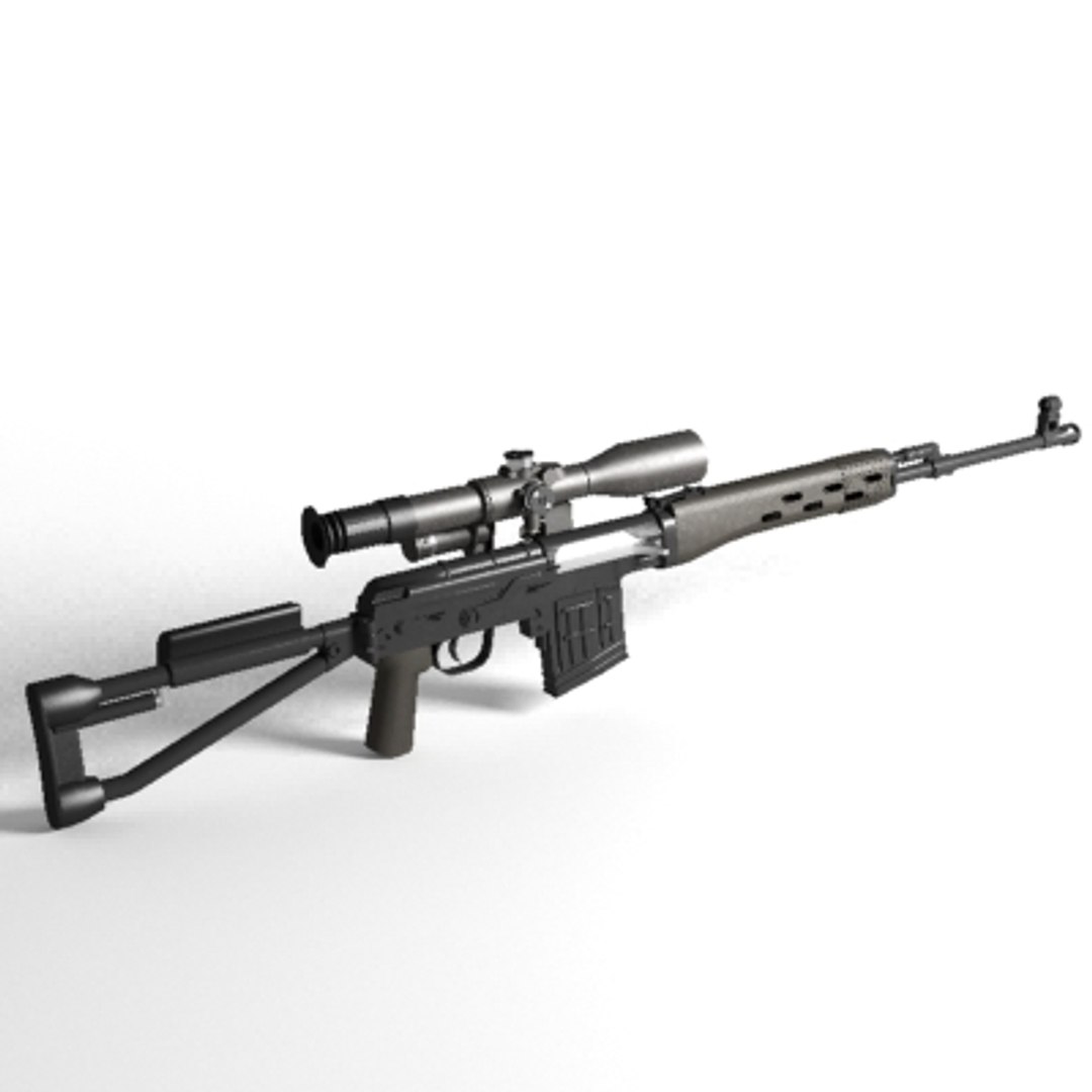 3dsmax Svd-s Sniper Rifle Dragunov Svd