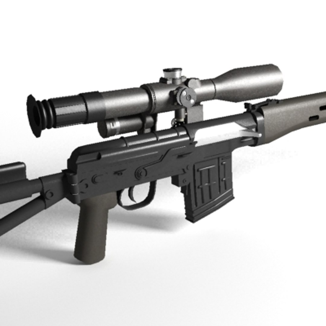 3dsmax Svd-s Sniper Rifle Dragunov Svd