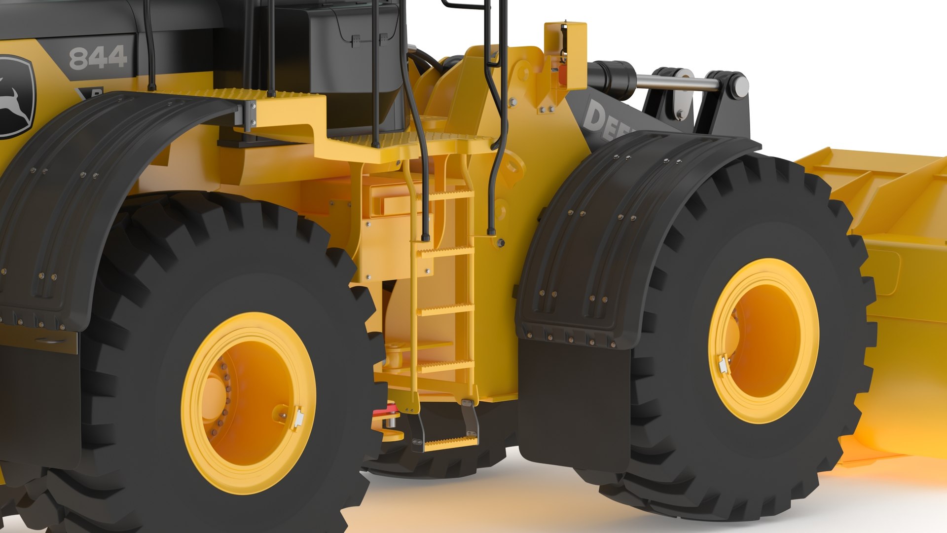 3D Model John Deere 844 P-Tier Wheel Loader - TurboSquid 2315607