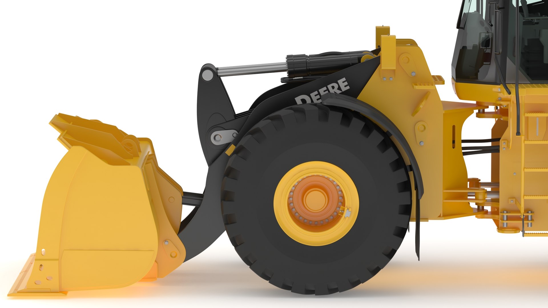 3D Model John Deere 844 P-Tier Wheel Loader - TurboSquid 2315607