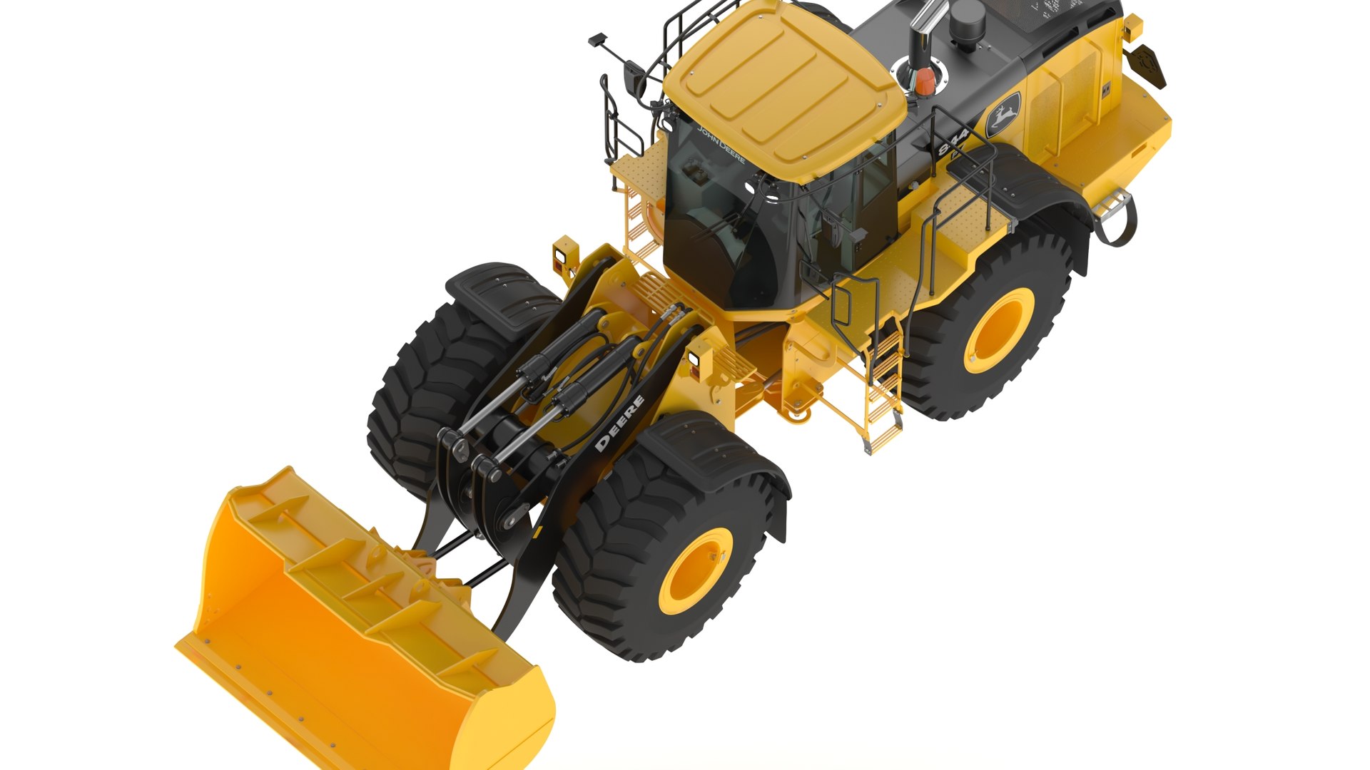 3D Model John Deere 844 P-Tier Wheel Loader - TurboSquid 2315607