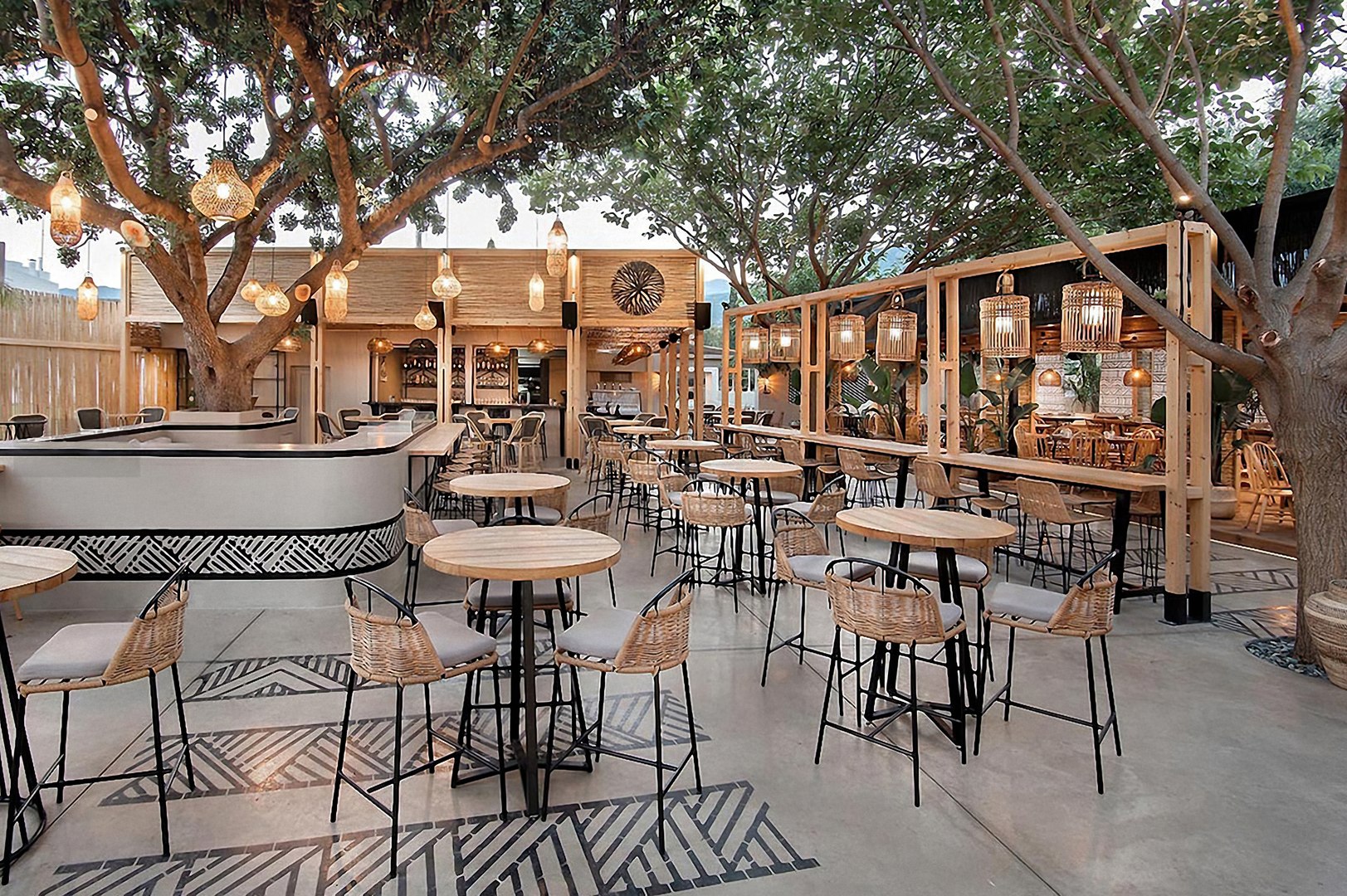 Southeast Asian Style Outdoor Commercial Outdoor Table And Chair ...