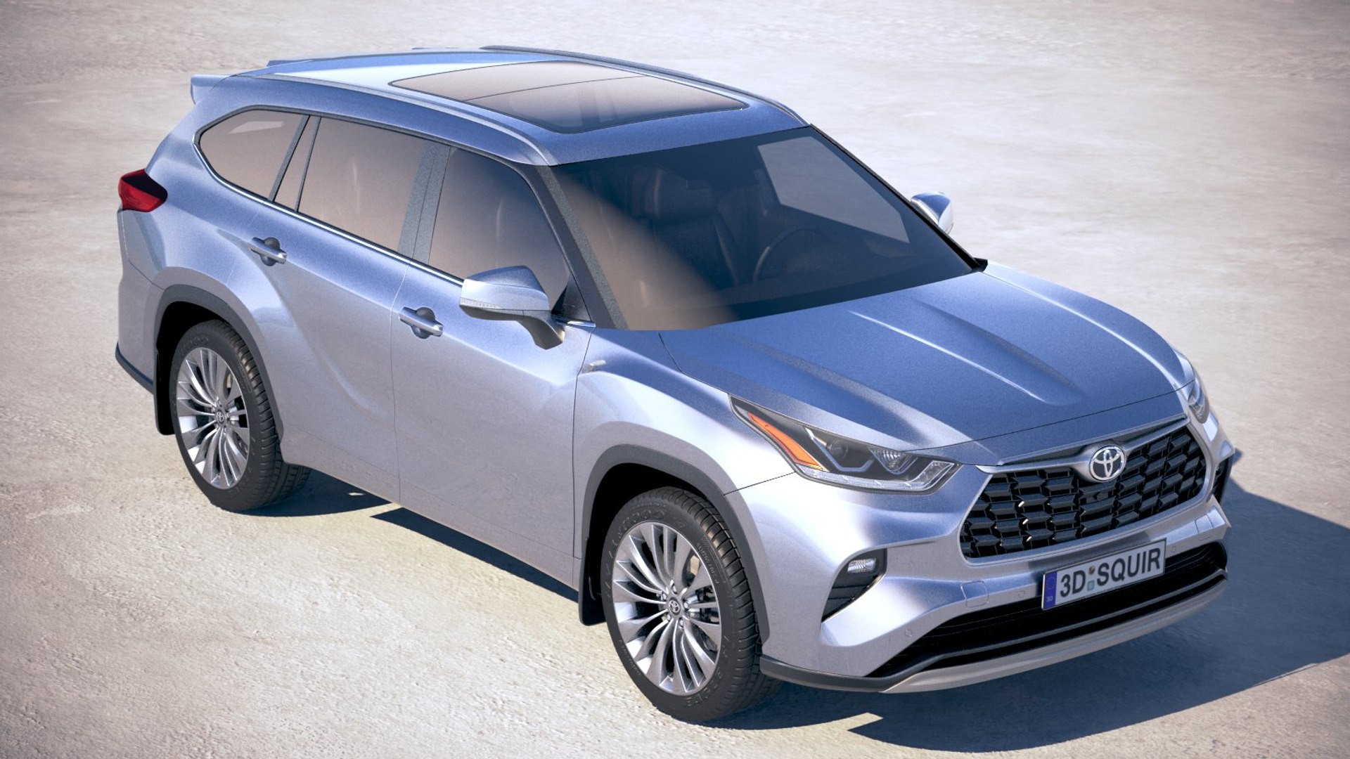 3D toyota highlander 2020 model - TurboSquid 1408044
