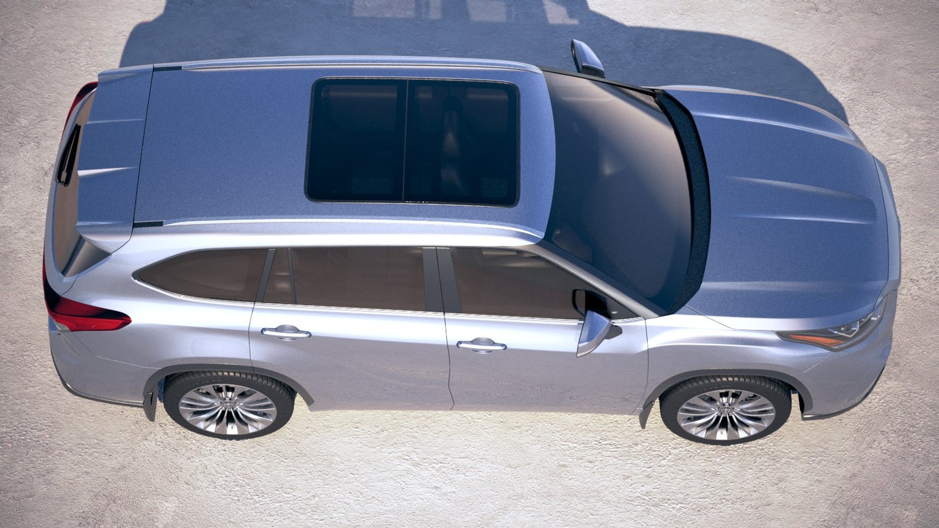 3D toyota highlander 2020 model - TurboSquid 1408044