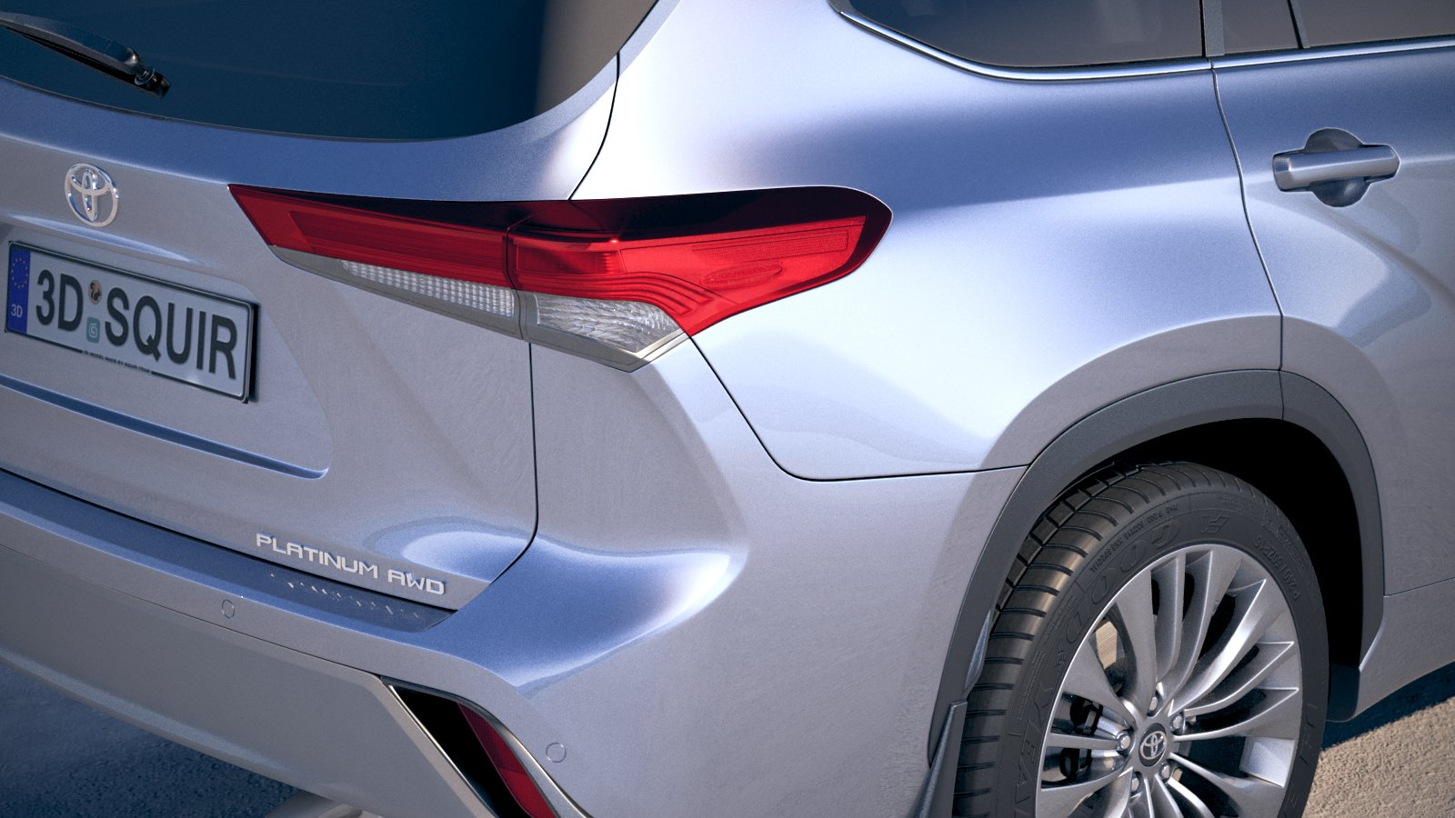 modelo 3d Toyota Highlander 2020 - TurboSquid 1408044