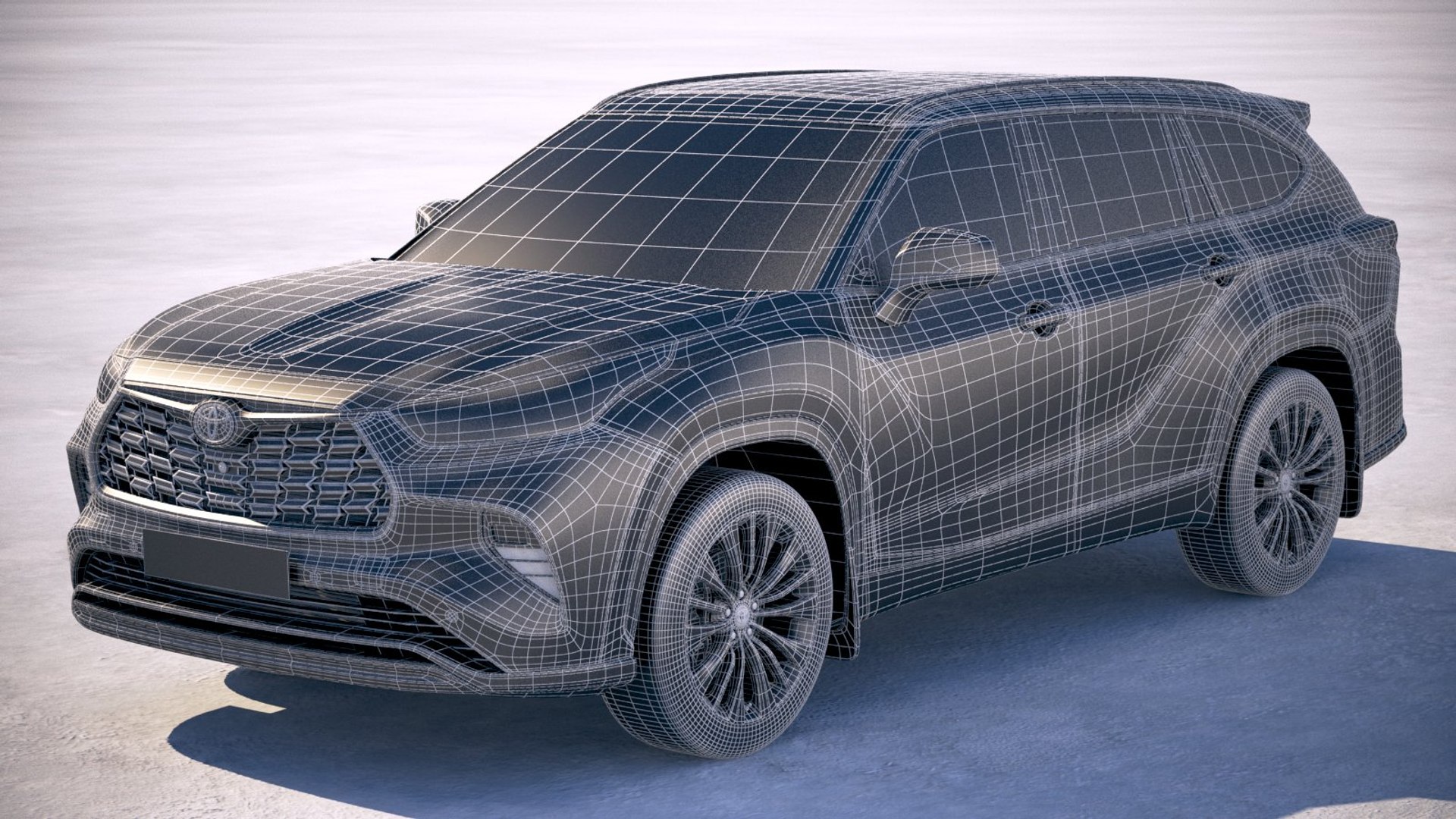 3D toyota highlander 2020 model - TurboSquid 1408044