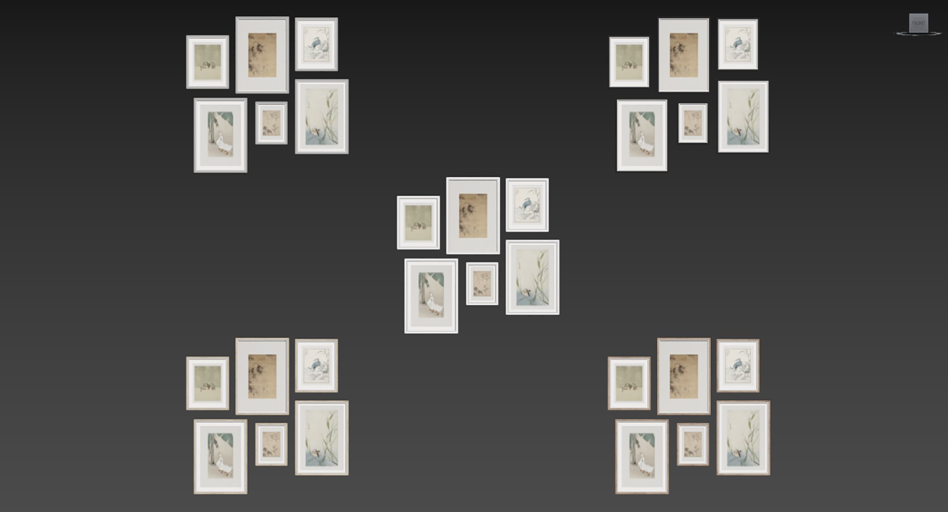 3D Picture Frames Set-562 Model - TurboSquid 2314627