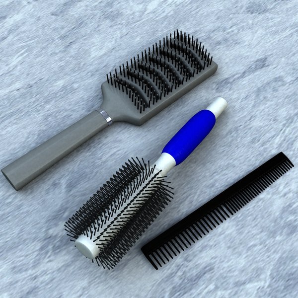 3d model brush comb