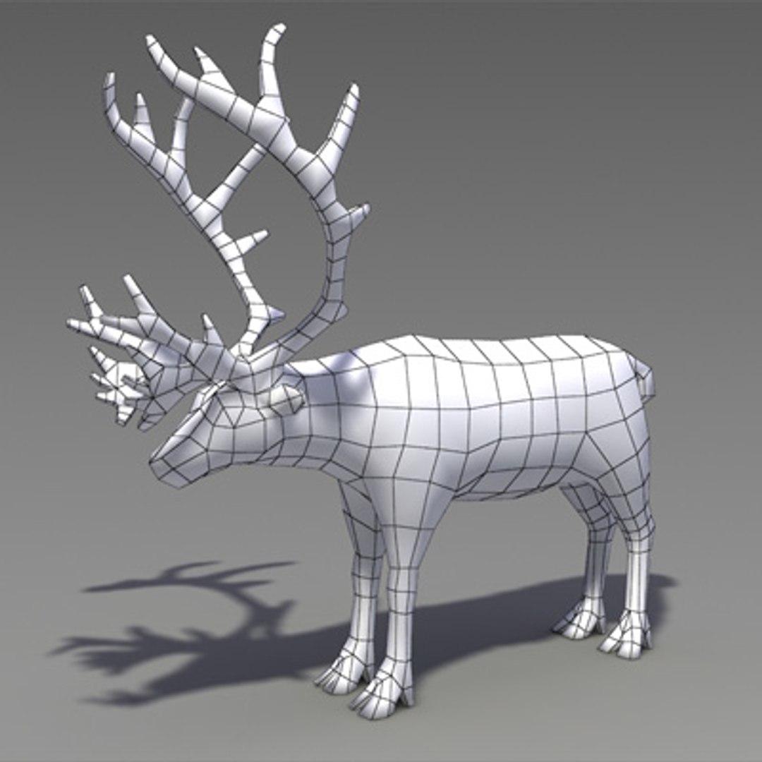 3d Reindeer Deer Model