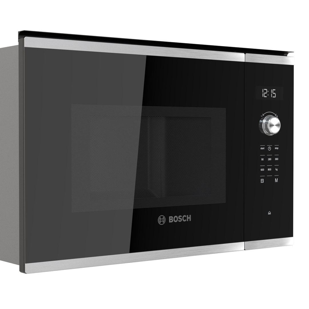 Microwave Oven Bosch Serie 6 Black Model - TurboSquid 2044756