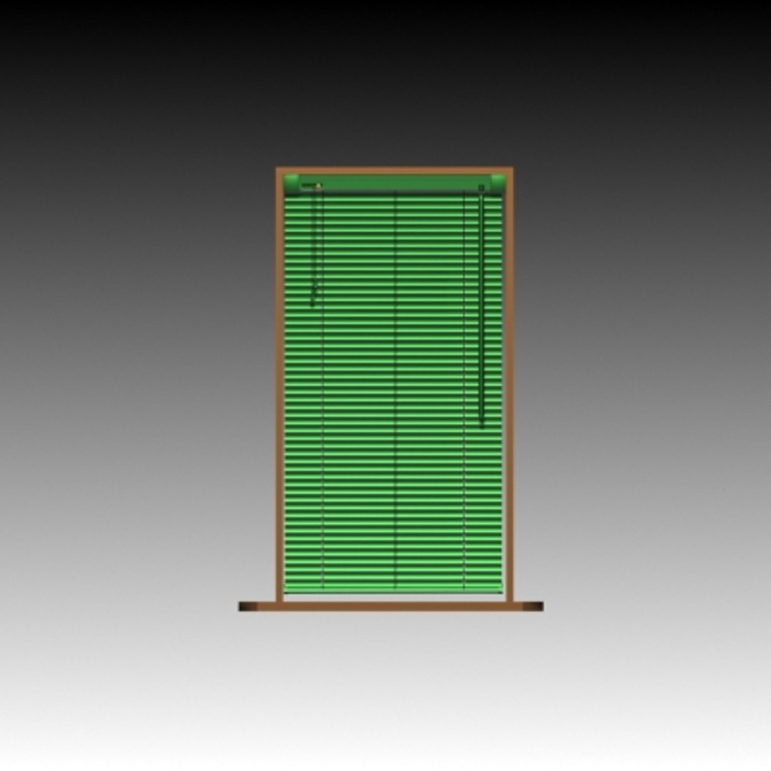 Louvered Blinds 3d Model