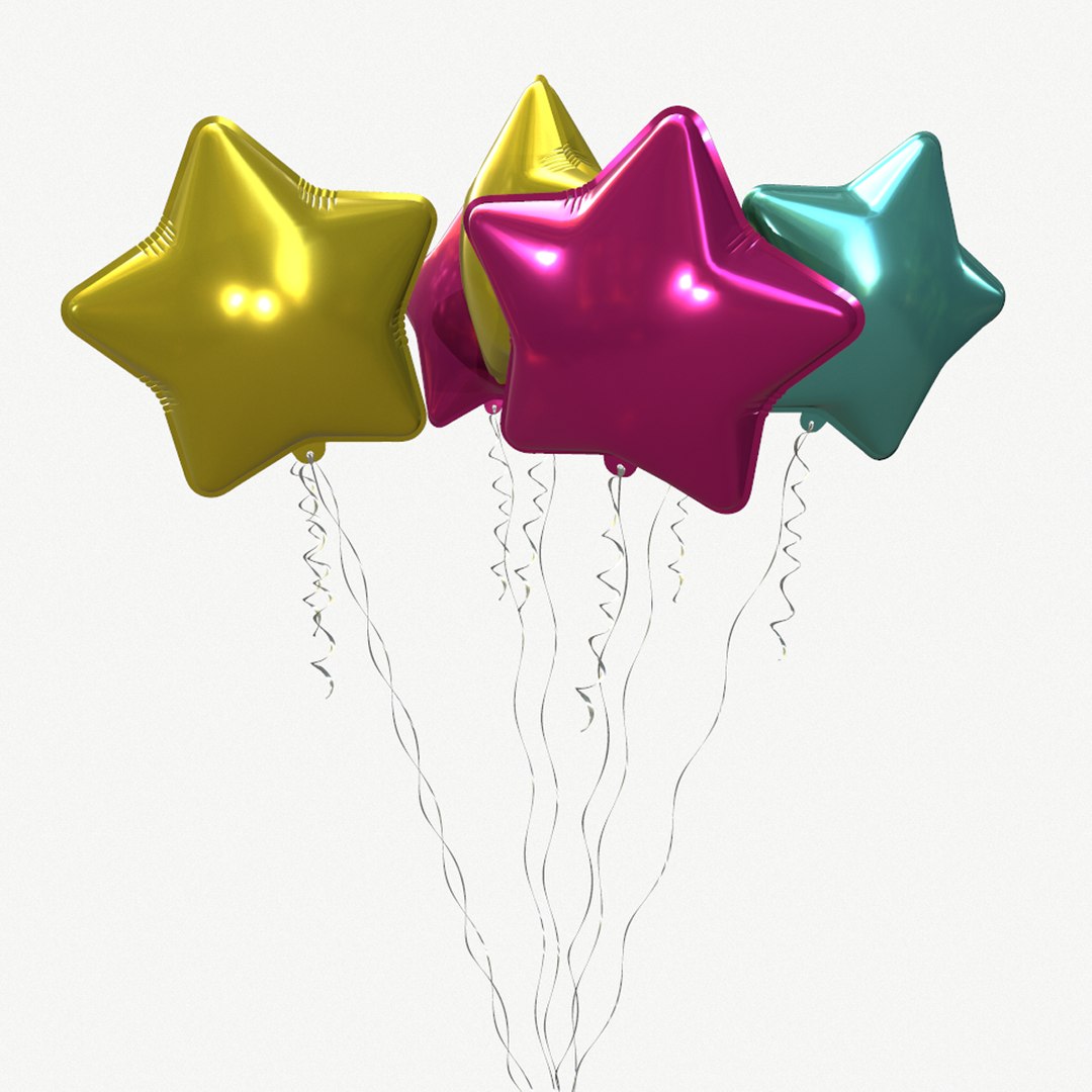 Helium Balloons 3D model - TurboSquid 2177590