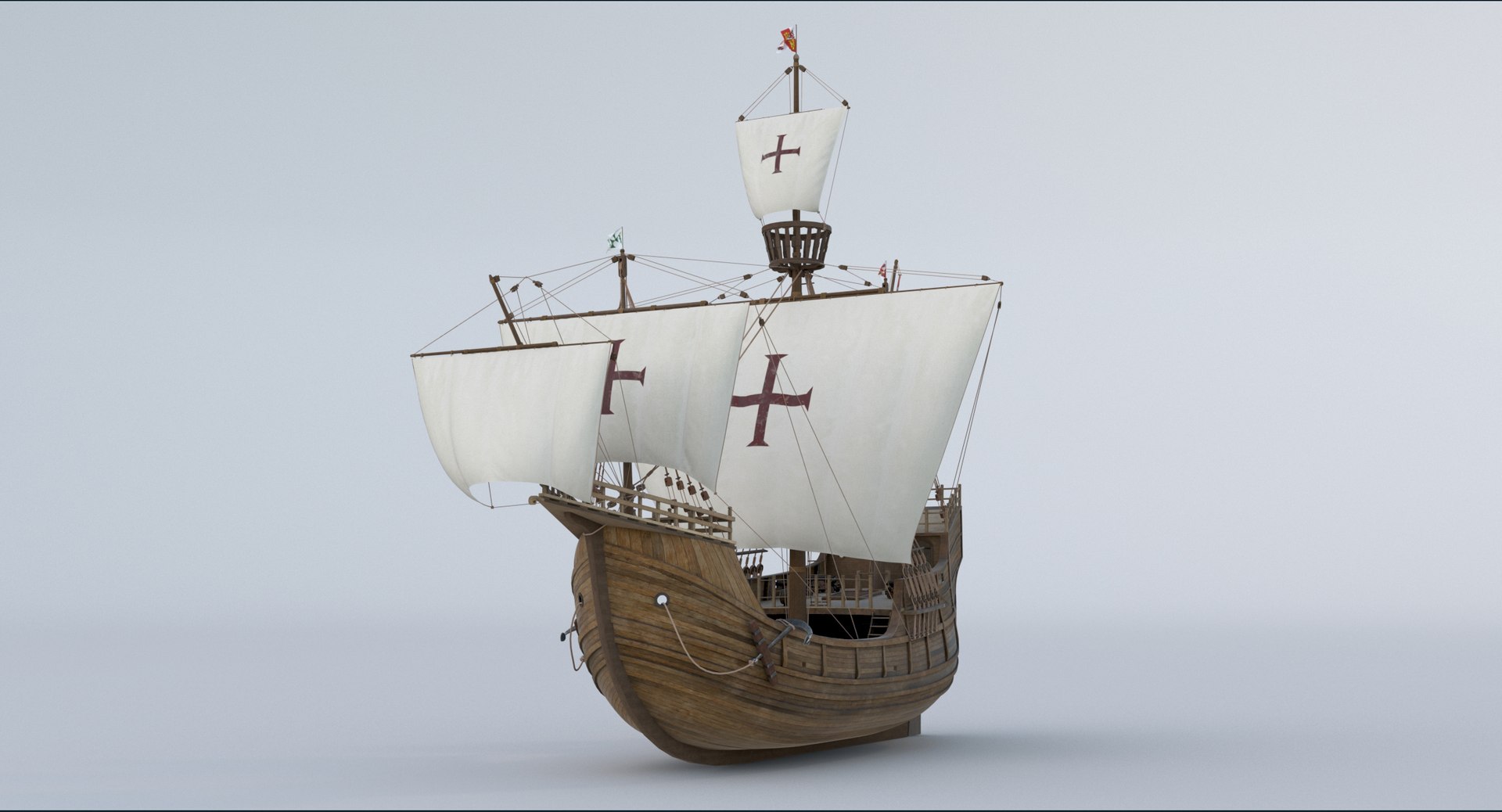3D Model Santa Maria Ship - TurboSquid 1276561