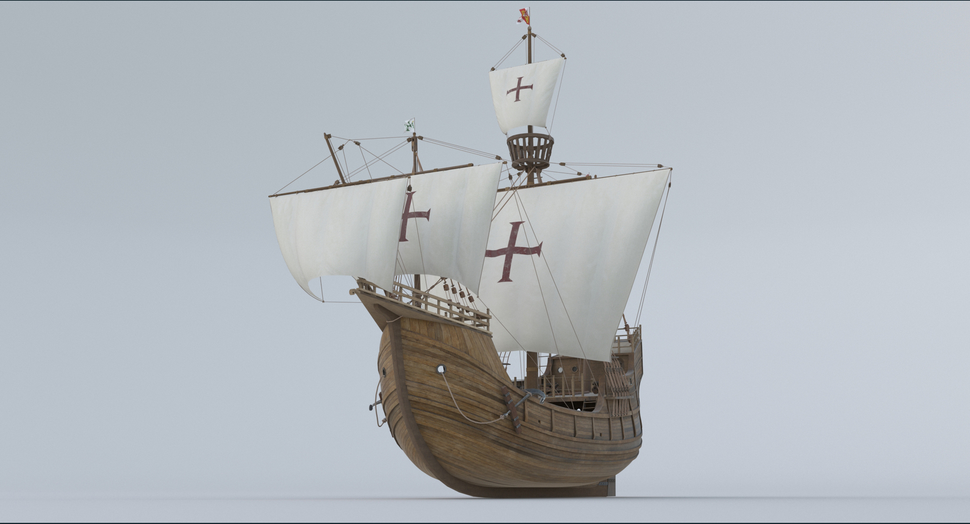 modelo 3d Barco de santa maria - TurboSquid 1276561