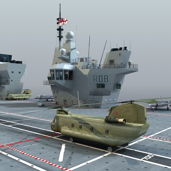 queen elizabeth r08 hms 3d 3ds