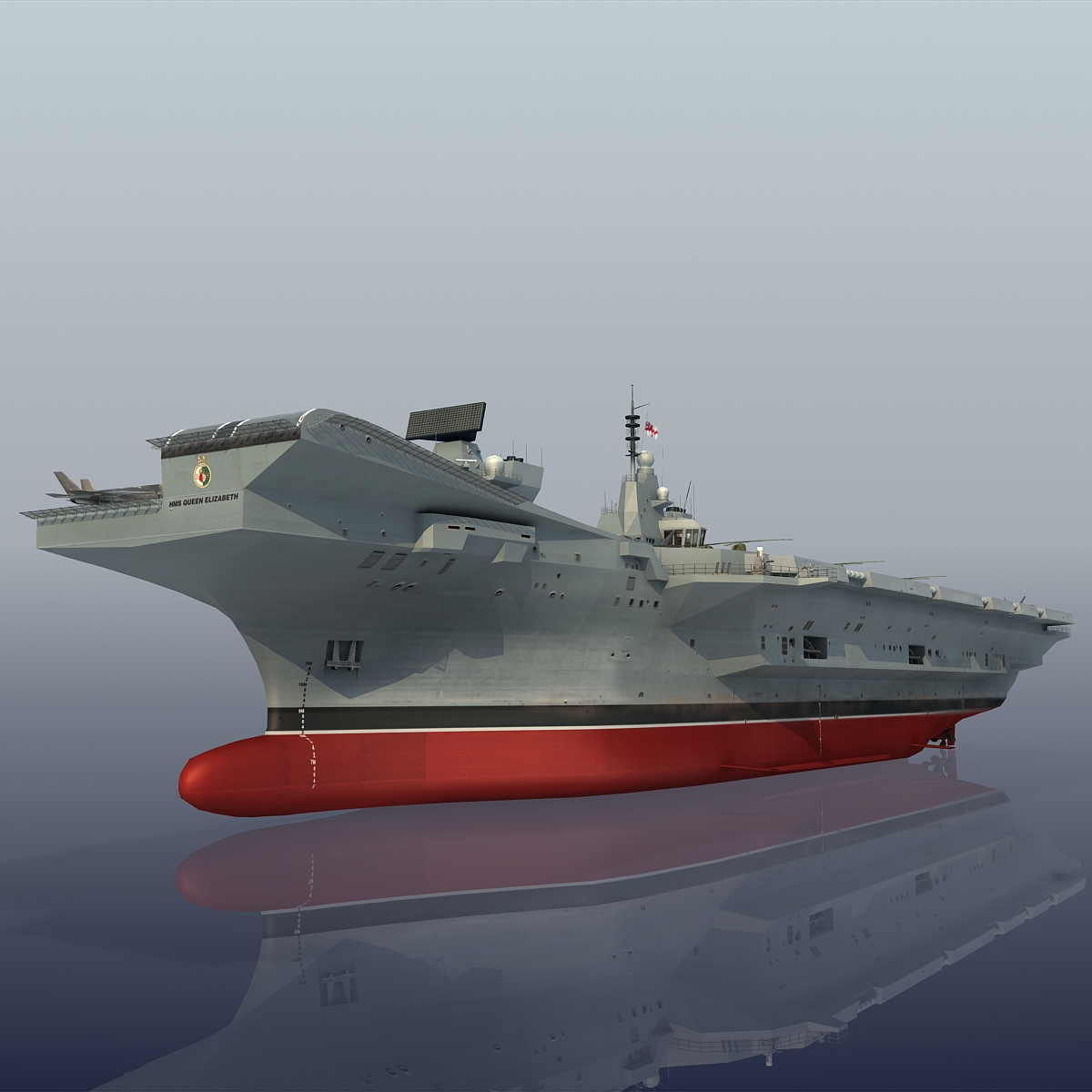 queen elizabeth r08 hms 3d 3ds