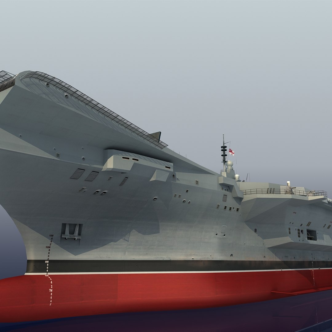 queen elizabeth r08 hms 3d 3ds