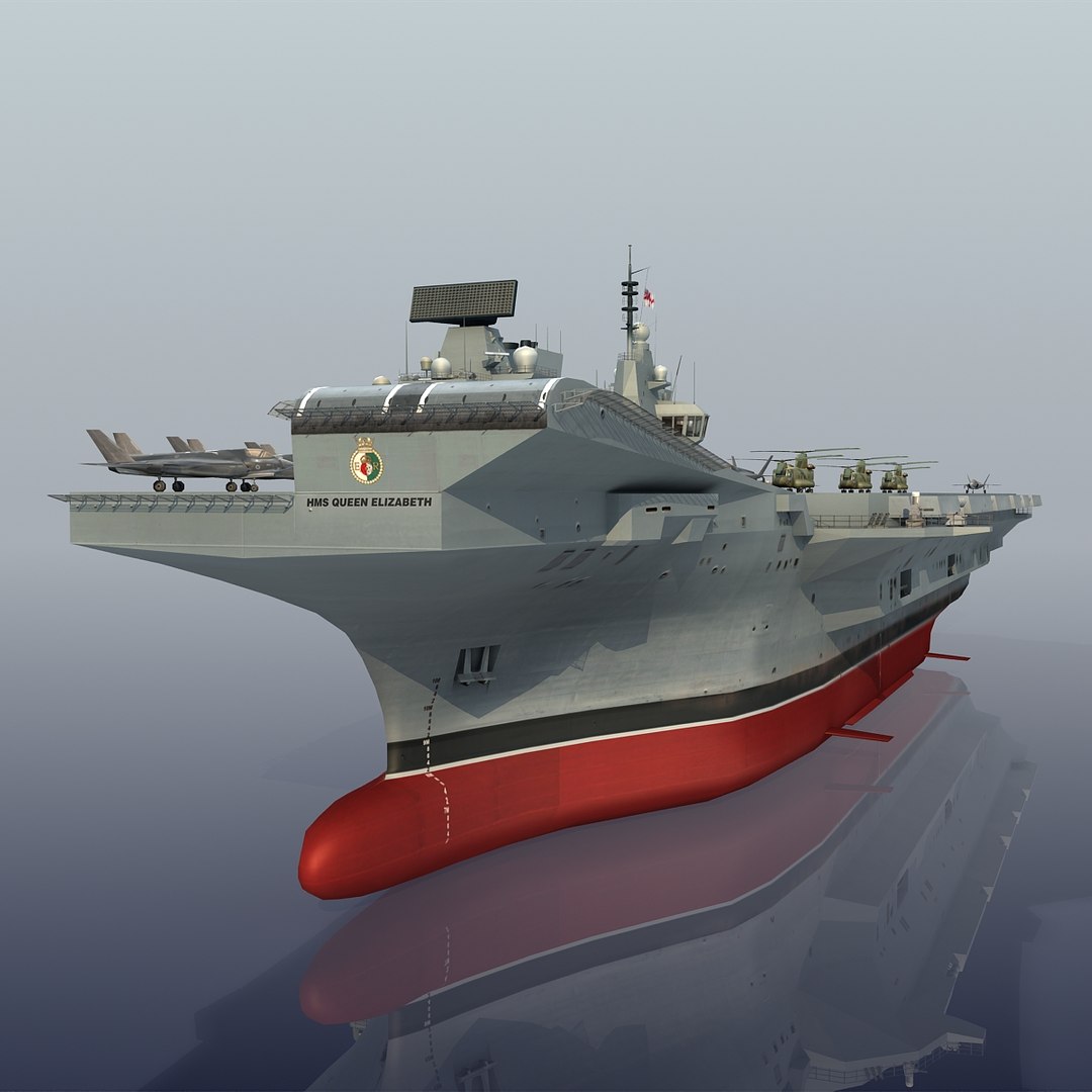 queen elizabeth r08 hms 3d 3ds