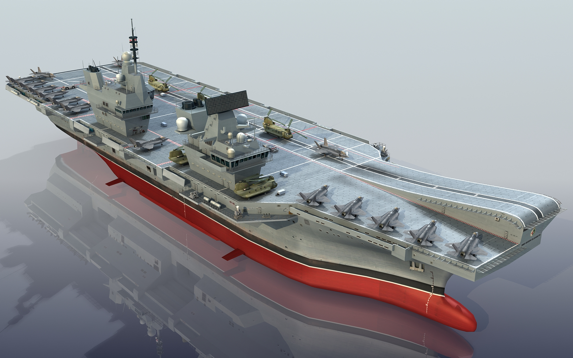 queen elizabeth r08 hms 3d 3ds