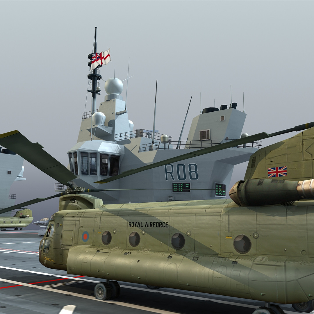 queen elizabeth r08 hms 3d 3ds