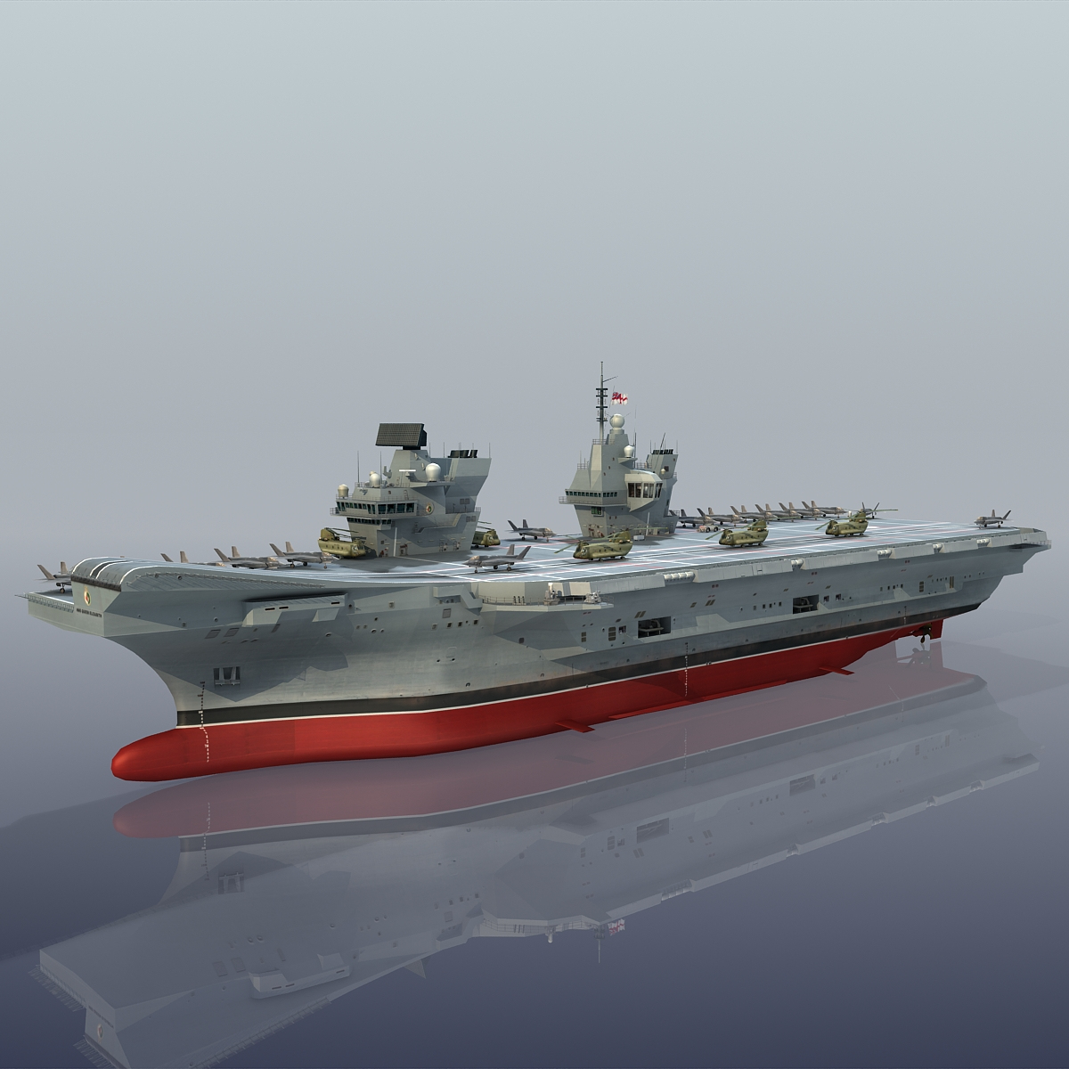 queen elizabeth r08 hms 3d 3ds