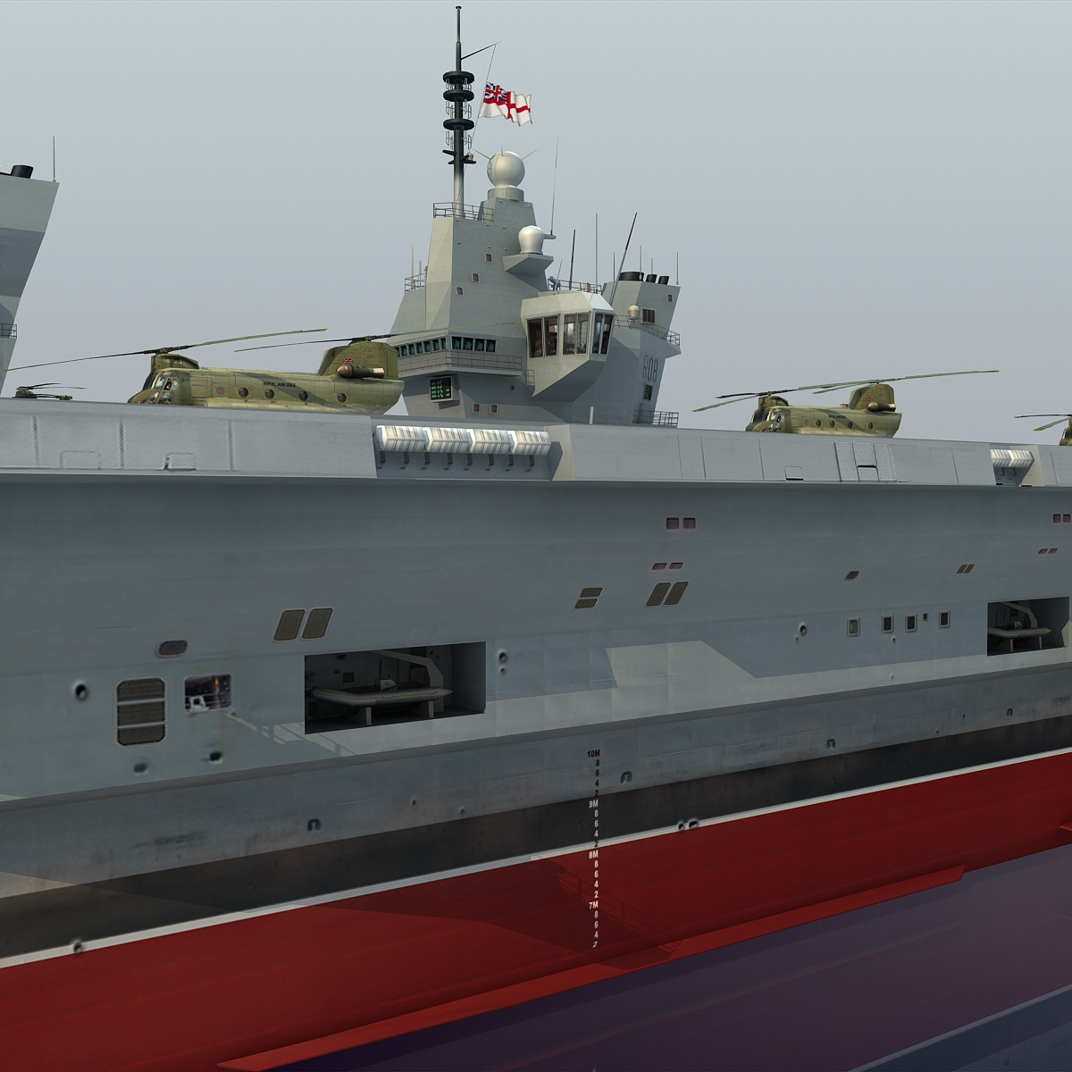 queen elizabeth r08 hms 3d 3ds