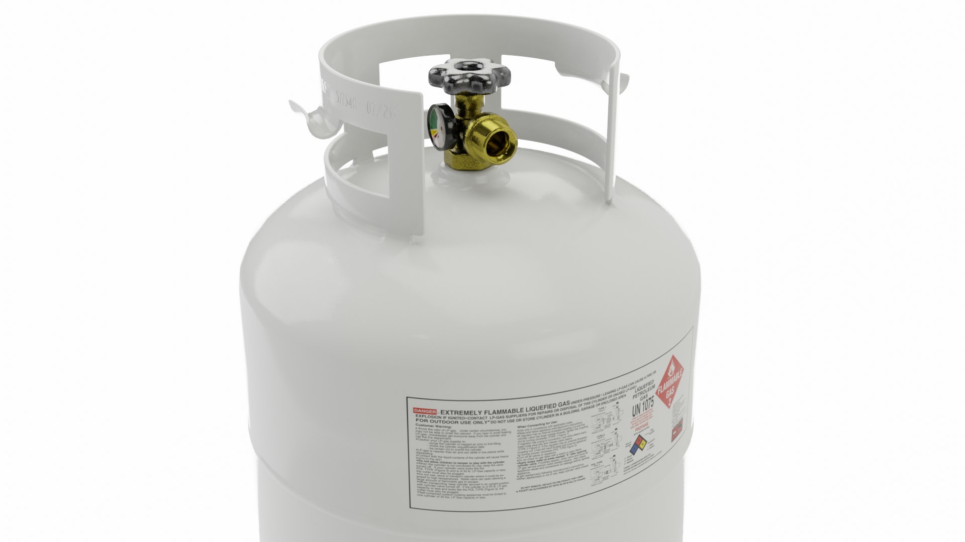 3D Propane Tank Model - TurboSquid 2253772